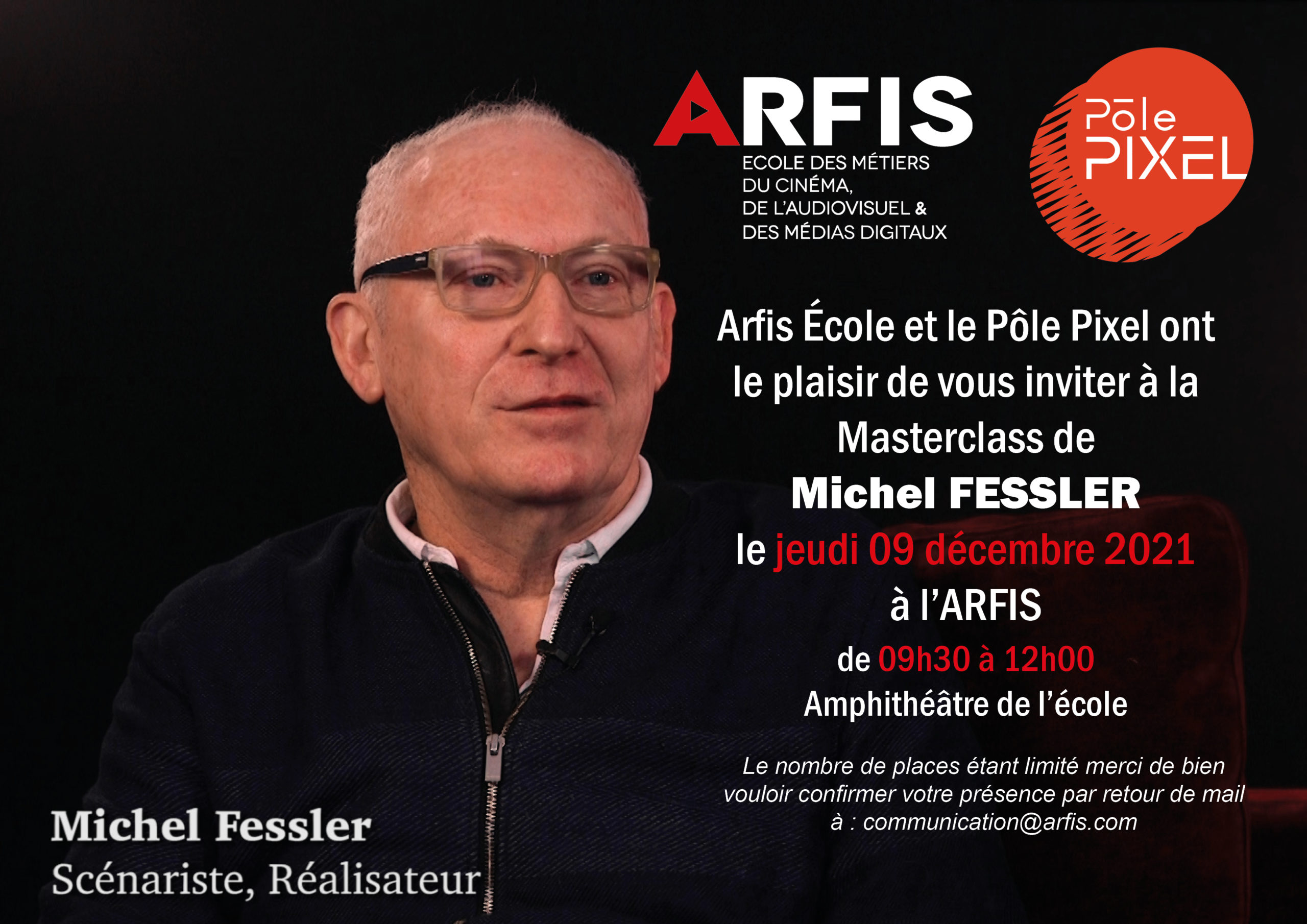Masterclass ARFIS : Michel Fessler - Pôle PIXEL